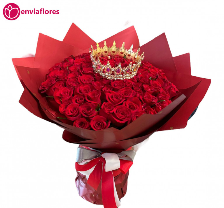 Ramo buchón 100 rosas | Florería Envía Flores Cusco